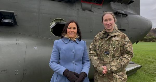 Former Newlands student visits school with crew in Chinook helicopter ...