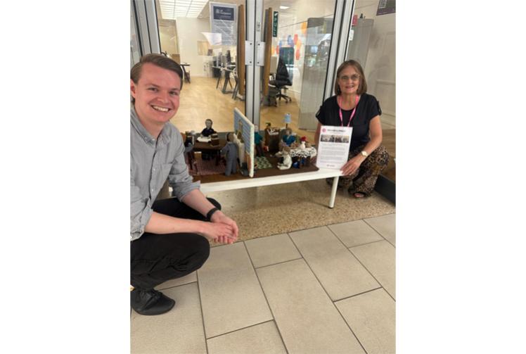 Craft Coop display depicting the historic King's speech showcased at ...